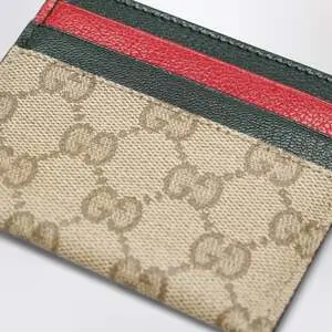 Gucci Card Holder In Gg Coated Fabric