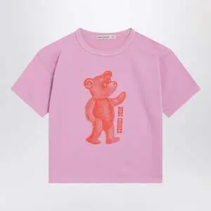 BOBO CHOSES Softpaw Monster Organic Cotton T-shirt - Pink