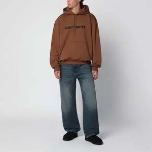 Carhartt Work In Progress Hooded Carhartt Cotton Blend Sweatshirt