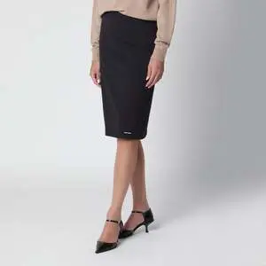 Miu Miu Stretch Poplin Pencil Skirt