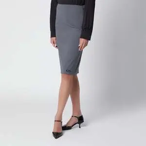 Miu Miu Stretch Poplin Pencil Skirt
