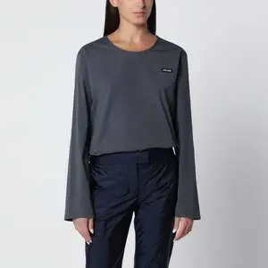 Miu Miu Stretch Poplin Top