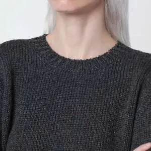 THE ROW Pato Charcoal Melange Cashmere Sweater