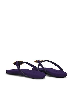 Christopher Esber Aura Quartz Suede Flip Flop