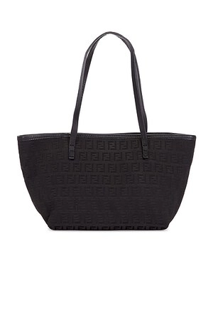 Fendi Zucchino Roll Tote Bag - Brown
