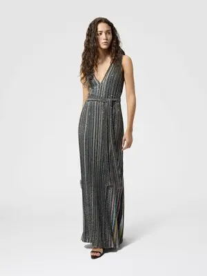 Missoni Sequined V-neck Maxi Knit Dress