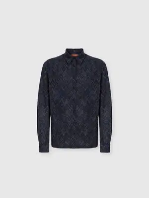 Missoni Striped Wool And Viscose Knit Shirt - Multicoloured