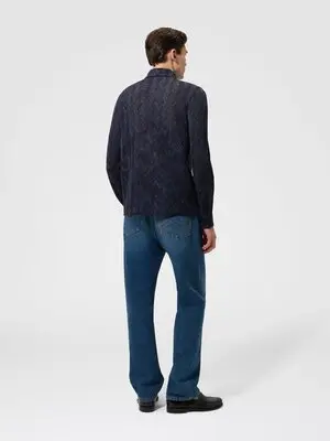 Missoni Striped Wool And Viscose Knit Shirt