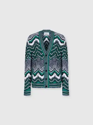 Missoni Striped Cotton-blend Cardigan - Multicoloured