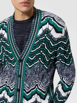 Missoni Striped Cotton-blend Cardigan