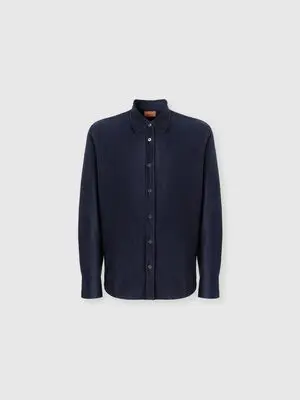 Missoni Cotton Jacquard Shirt With Tone-on-tone Zigzag Pattern