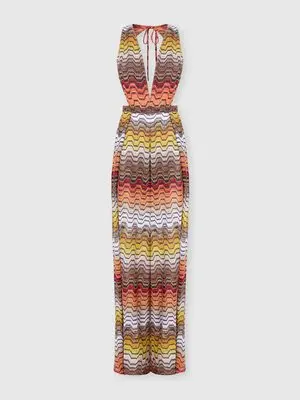 Missoni Long Jumpsuit With Greek Motif - Multicoloured