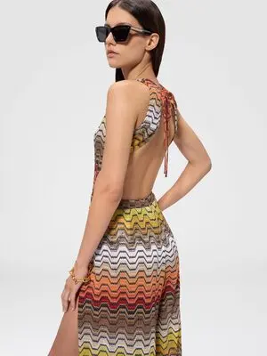 Missoni Long Jumpsuit With Greek Motif
