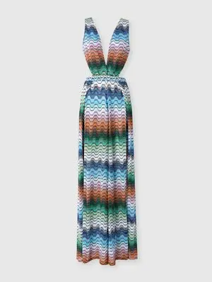 Missoni Long Jumpsuit With Greek Motif - Multicoloured