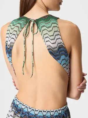 Missoni Long Jumpsuit With Greek Motif