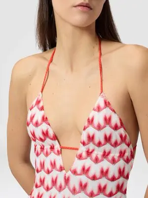 Missoni One-piece Swimsuit In Floral-pattern Viscose