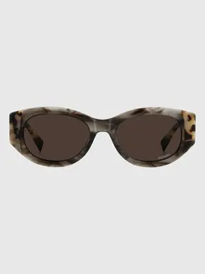 Missoni Seasonal Squared Oval Sunglasses Size - Multicoloured