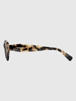 Missoni Seasonal Squared Oval Sunglasses Size