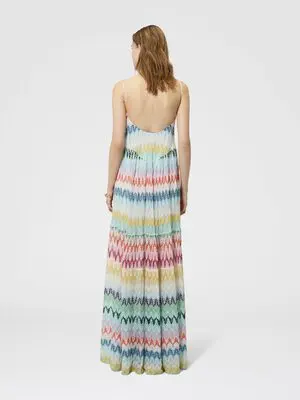 Missoni Long Dress In Zig Zag Lace