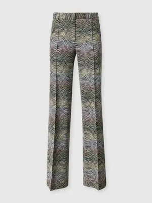 Missoni Tailored Space-dye Viscose Lamé Trousers
