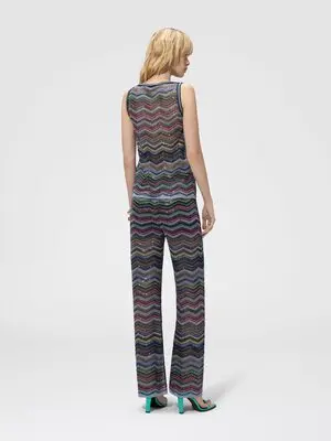 Missoni Sleeveless Chevron Viscose-blend Top