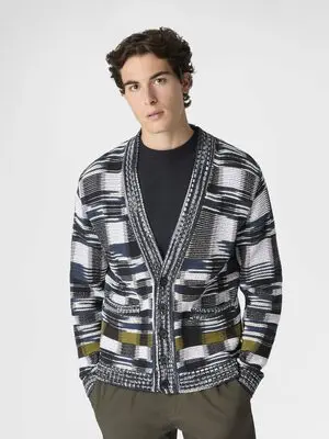 Missoni Cotton-blend Cardigan With Check Pattern