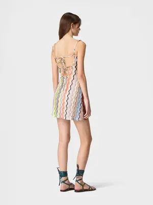Missoni Short Viscose Cover-up With Greek Motif - Multicoloured