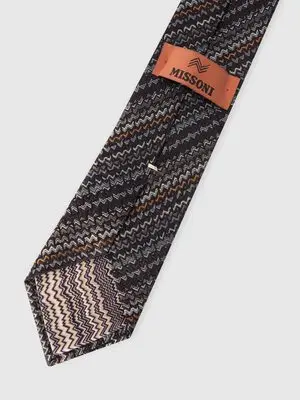 Missoni Silk Tie With Contrasting Lining - Multicoloured