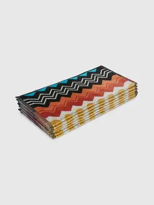 Missoni Giacomo Face Towels 30x30 Cm 6 Pieces - Multicoloured