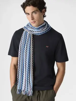 Missoni Pure Cotton Scarf With Fringes