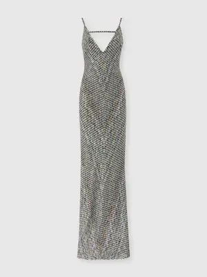 Missoni Long Dress With Open Back And Sequins