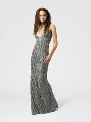 Missoni Long Dress With Open Back And Sequins