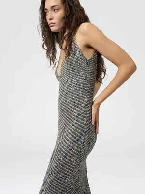 Missoni Long Dress With Open Back And Sequins
