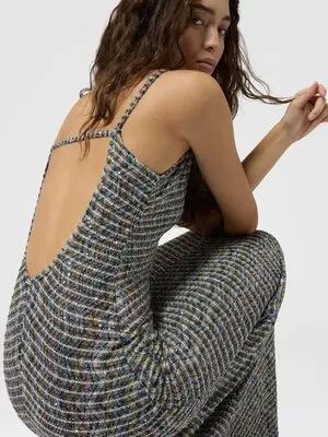Missoni Long Dress With Open Back And Sequins