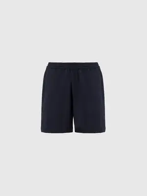Missoni Cotton Fleece Shorts With Knit Inserts