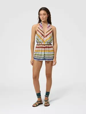 Missoni Short Zig Zag Tulle Cover-up Jumpsuit