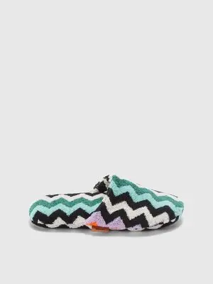 Missoni Best Cotton Terry Slippers Zig Zag - Multicoloured