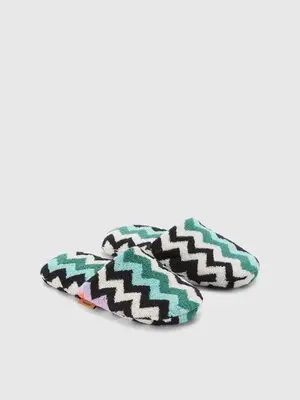 Missoni Best Cotton Terry Slippers Zig Zag - Multicoloured