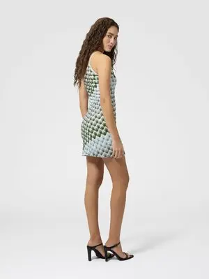 Missoni One-shoulder Viscose Lamé Mini Dress - Multicoloured