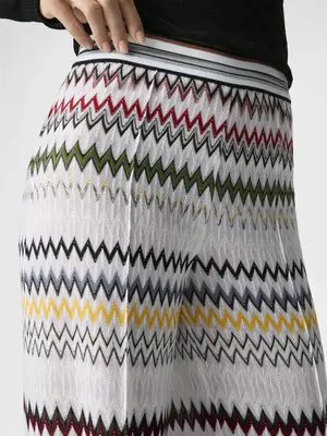 Missoni Wide Zigzag Viscose And Cotton Trousers