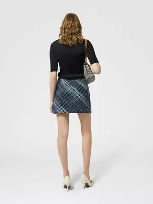 Missoni Wool-blend Check Mini Skirt