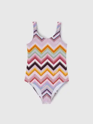 Missoni Stretch Nylon One-piece Swimsuit - Multicoloured