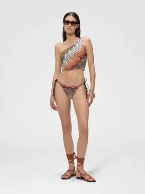 Missoni One-shoulder Top In Viscose Lamé Blend