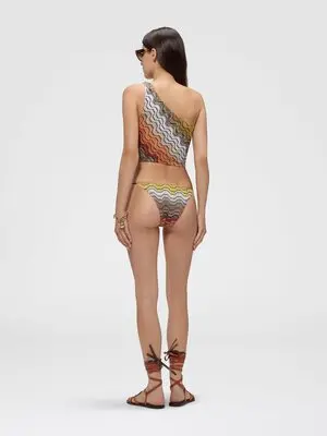 Missoni One-shoulder Top In Viscose Lamé Blend