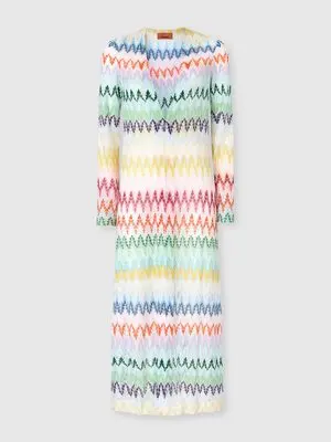 Missoni Long Zig Zag Lace Cardigan