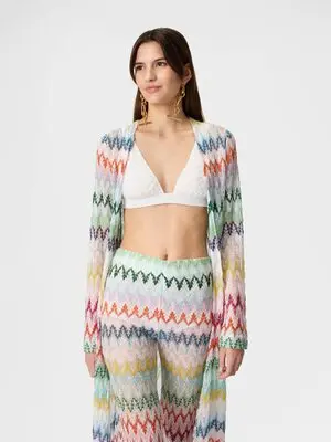 Missoni Long Zig Zag Lace Cardigan