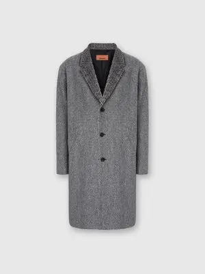 Missoni Wool Cloth Coat With Chevron Pattern
