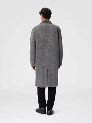 Missoni Wool Cloth Coat With Chevron Pattern