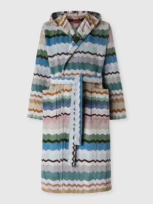 Missoni Eva Hooded Cotton Terry Bathrobe - Multicoloured