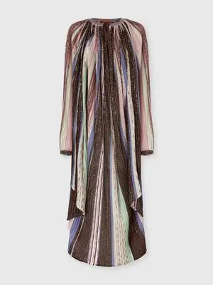 Missoni Long Cape-effect Mixed Viscose Lamé Caftan - Multicoloured